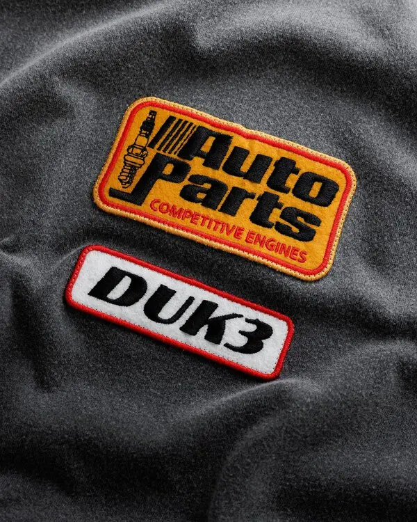 DUKE + DEXTER Dr4 Washed Track Long Sleeve Top