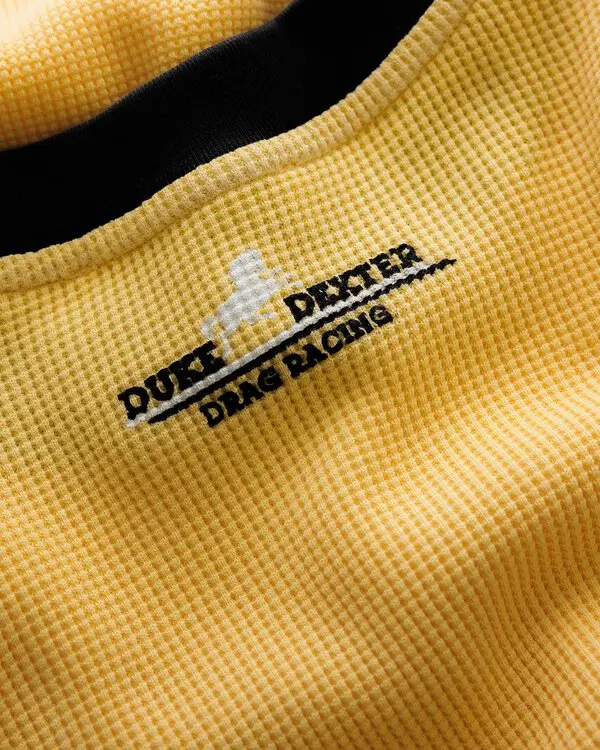 DUKE + DEXTER Dr4 Sun Faded Racing Waffle Top