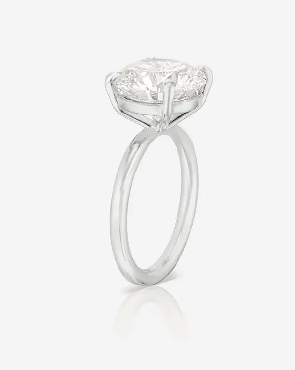 Ring Concierge 3.64 Ct. Round Lab Diamond In Cloud Solitaire Hidden Halo Engagement Ring