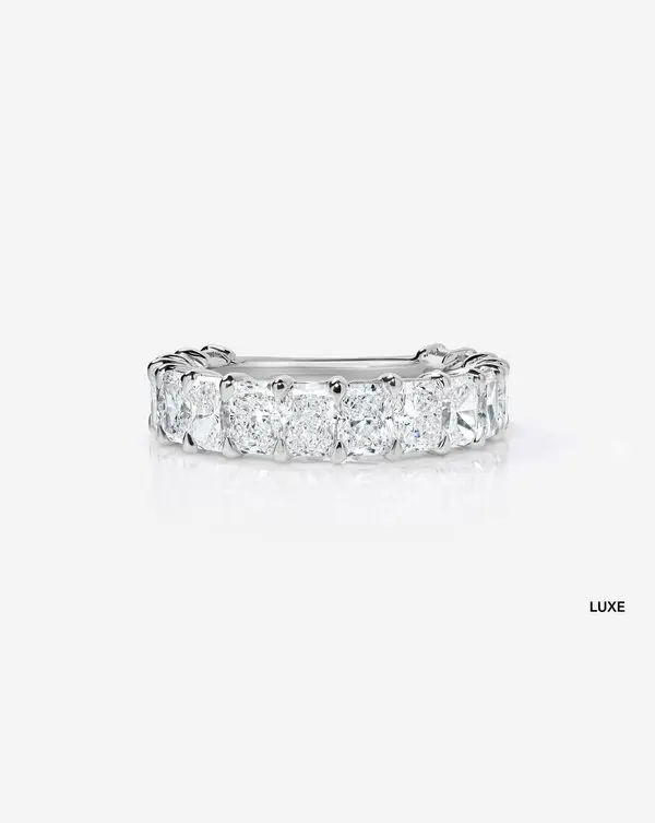 Ring Concierge Radiant Diamond Band - Platinum