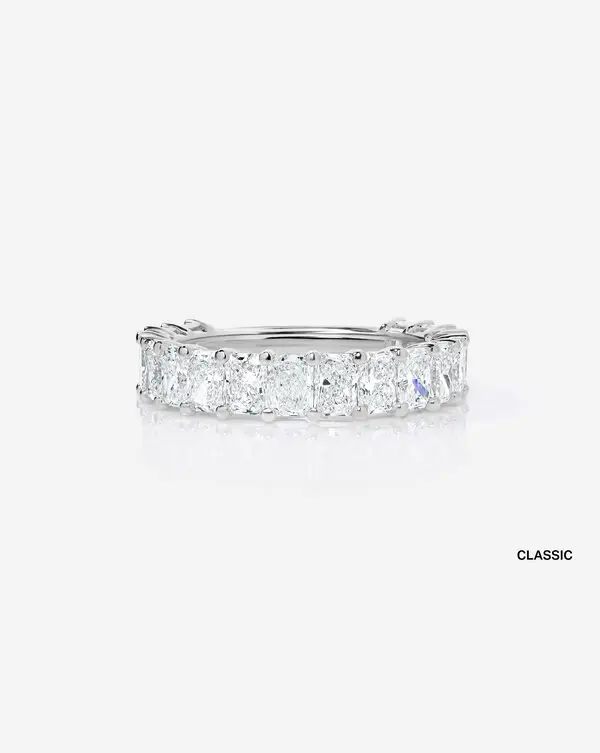 Ring Concierge Radiant Diamond Band - Platinum