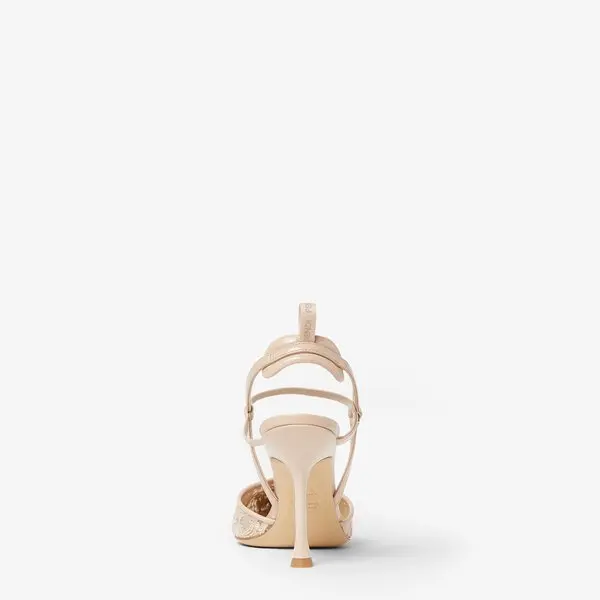 Fendi Very Colibrì Slingback Stiletto Heel Pumps - Pink