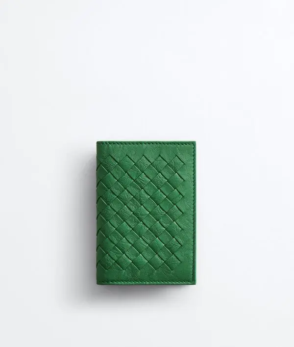 Bottega Veneta Woven Mycelium Flap Card Case