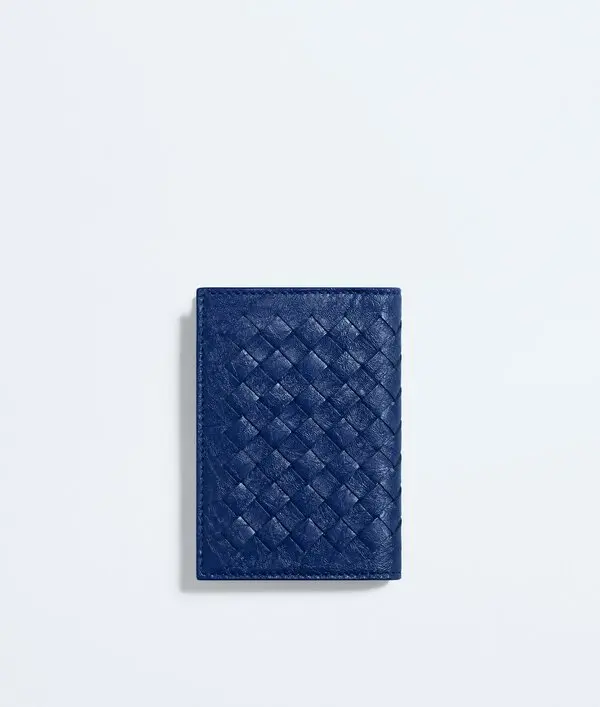Bottega Veneta Woven Mycelium Flap Card Case