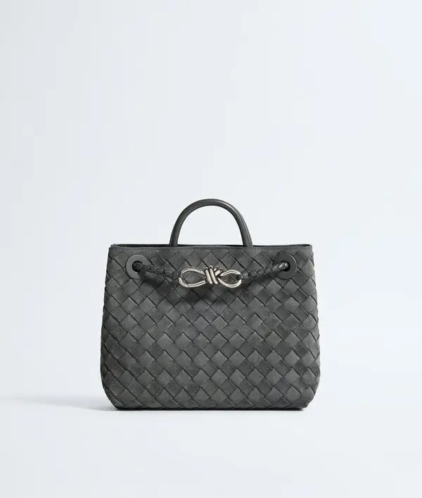 Bottega Veneta Small Andiamo - Obsidian Gray