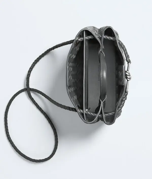 Bottega Veneta Small Andiamo - Obsidian Gray