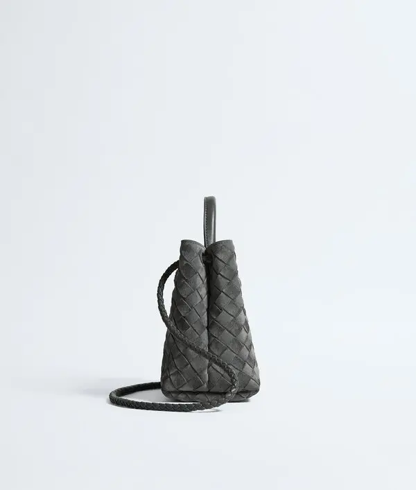 Bottega Veneta Small Andiamo - Obsidian Gray