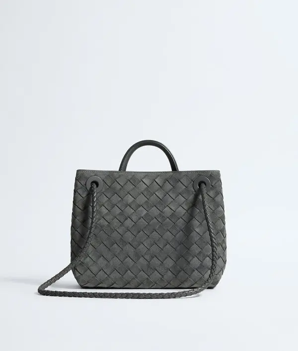 Bottega Veneta Small Andiamo - Obsidian Gray