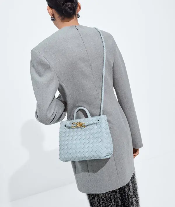 Bottega Veneta Small Andiamo - Glacial