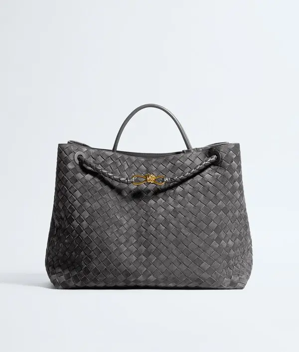 Bottega Veneta Large Andiamo - Obsidian Gray