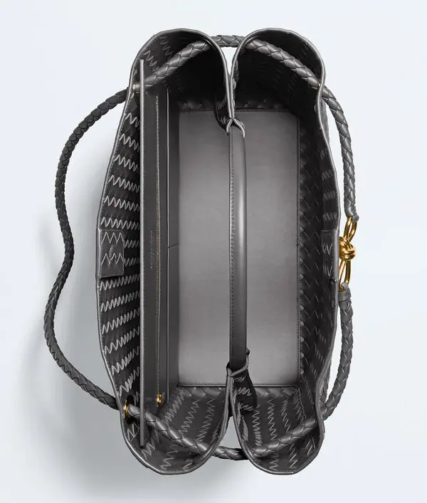 Bottega Veneta Large Andiamo - Obsidian Gray