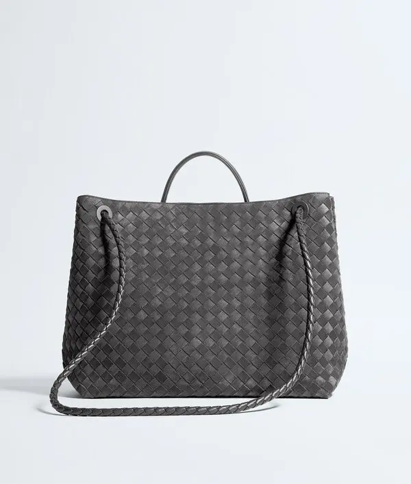 Bottega Veneta Large Andiamo - Obsidian Gray
