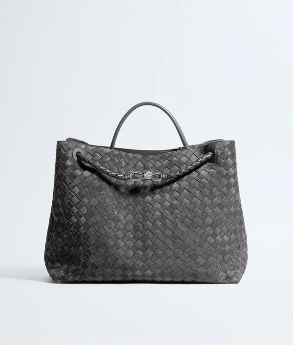 Bottega Veneta Large Andiamo - Obsidian Gray