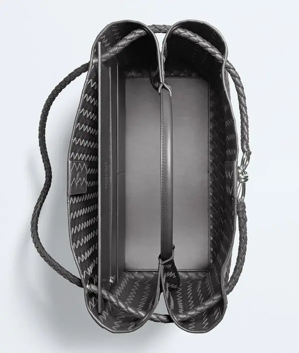 Bottega Veneta Large Andiamo - Obsidian Gray