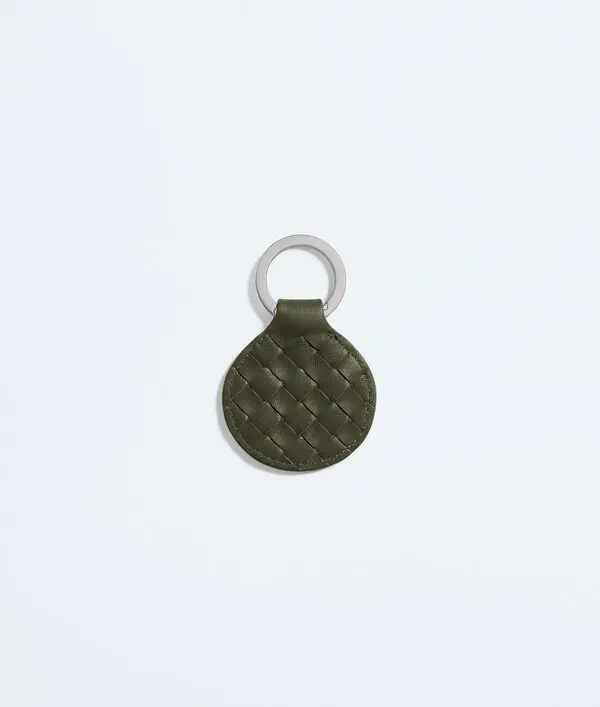 Bottega Veneta Intrecciato Piccolo Round Key Ring