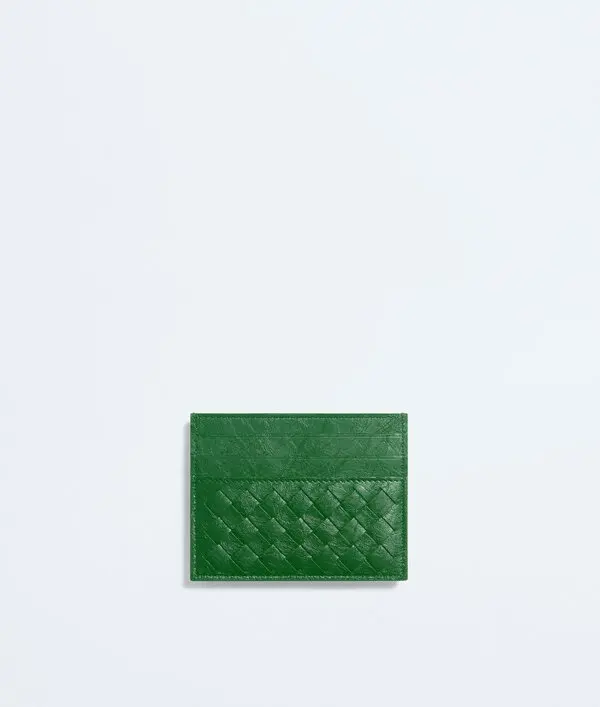 Bottega Veneta Woven Mycelium Credit Card Case