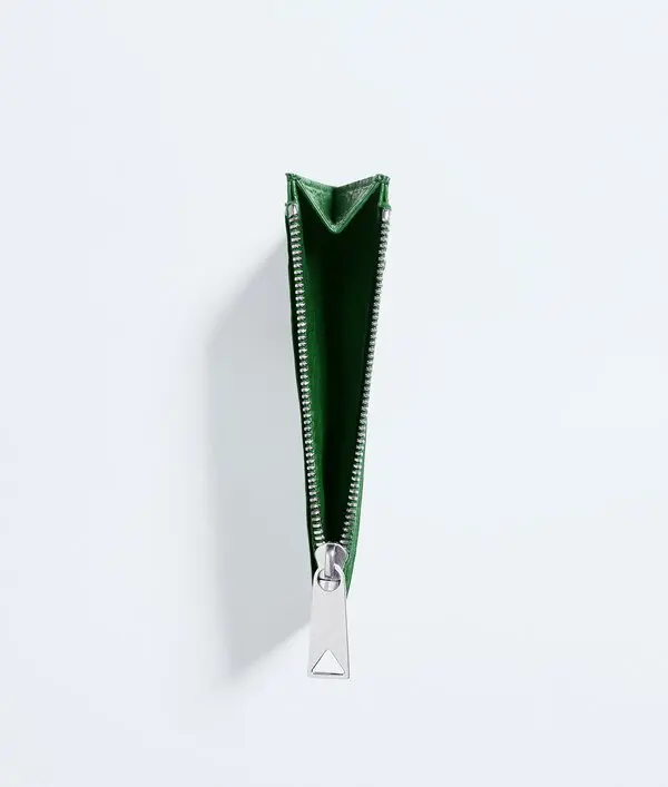 Bottega Veneta Woven Mycelium Zipped Card Case