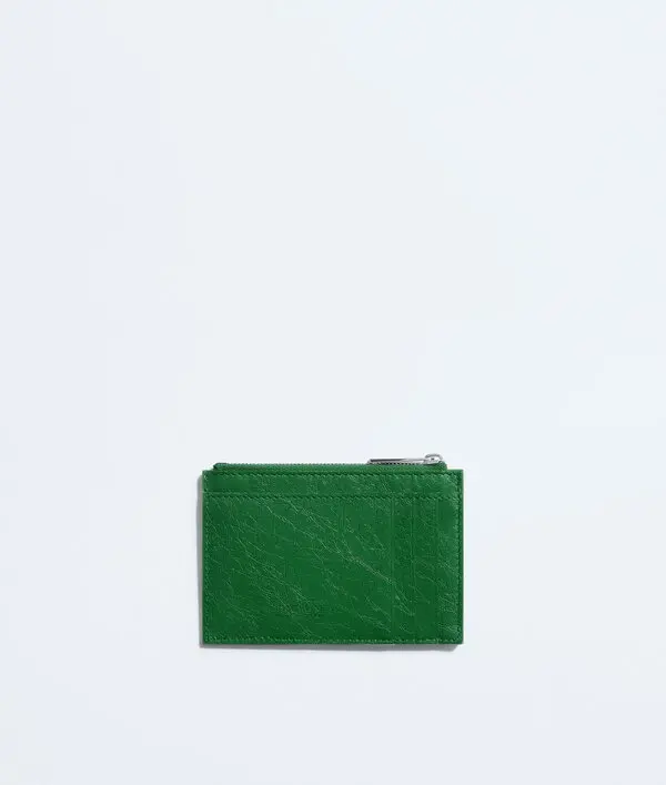 Bottega Veneta Woven Mycelium Zipped Card Case