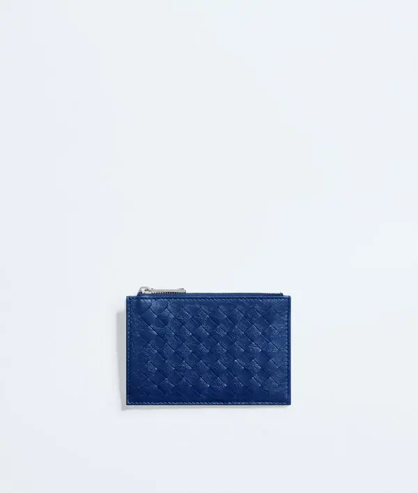 Bottega Veneta Woven Mycelium Zipped Card Case