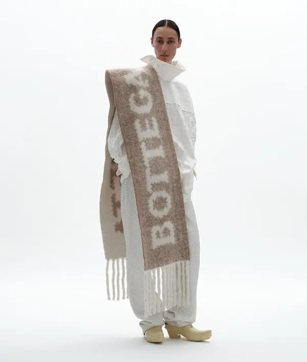 Bottega Veneta Jacquard Wool And Mohair Scarf