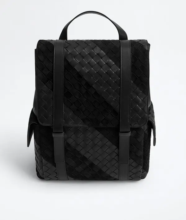 Bottega Veneta Intrecciato Back To School Backpack - Black