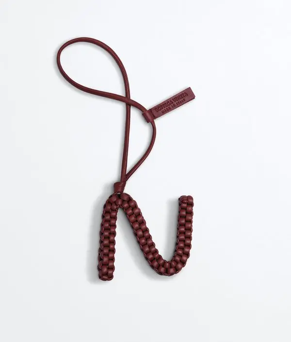 Bottega Veneta Letter N Charm - Bordeaux