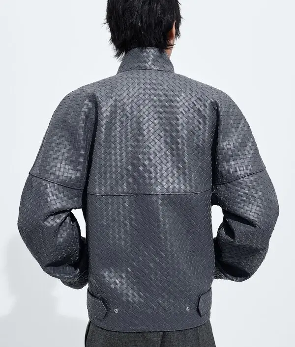 Bottega Veneta Intrecciato Leather Jacket