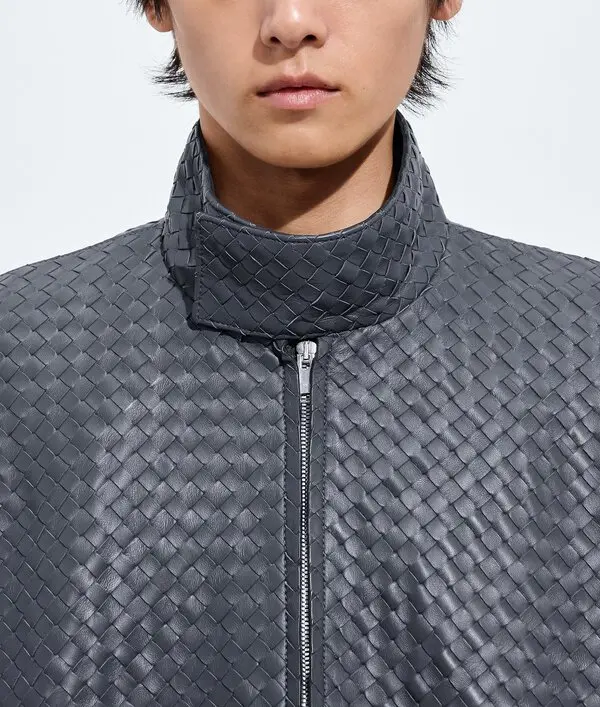 Bottega Veneta Intrecciato Leather Jacket