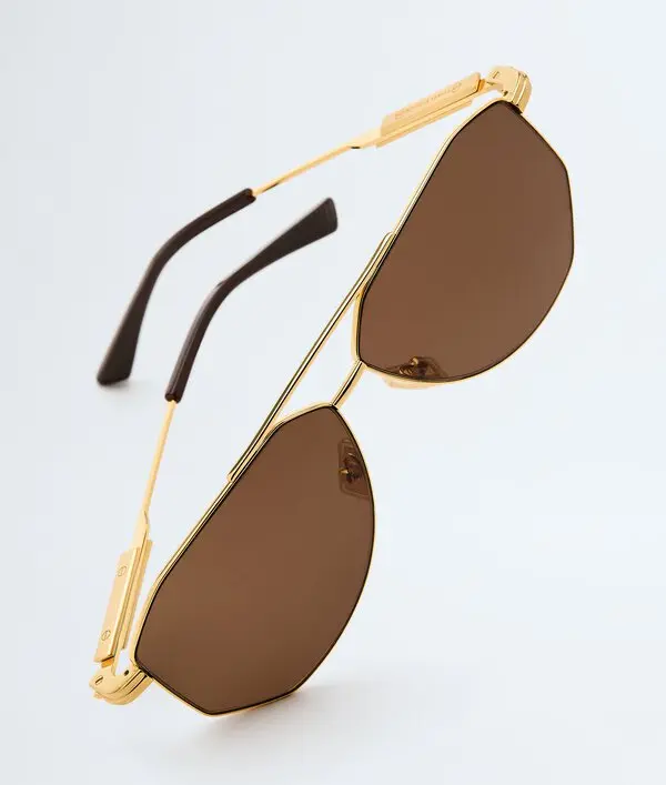 Bottega Veneta Classic Aviator Sunglasses