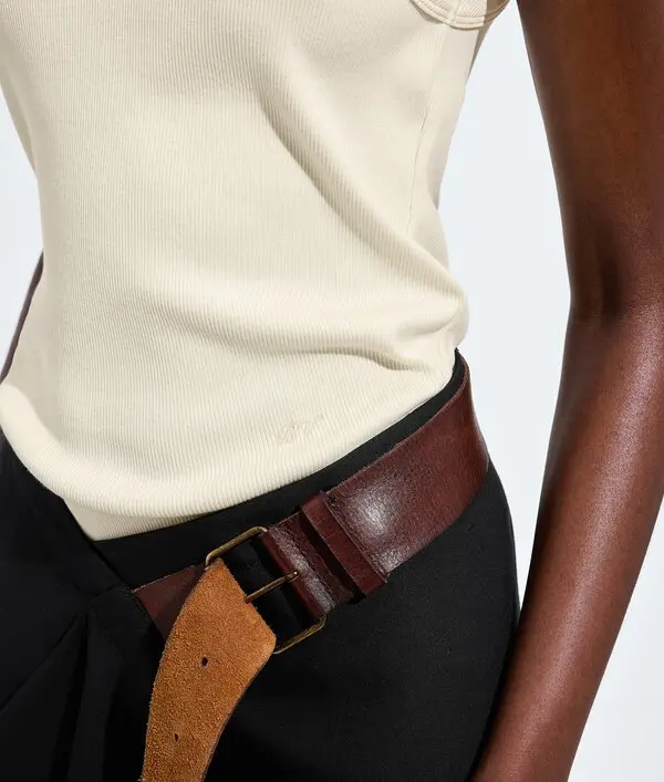 Bottega Veneta Compact Cotton Jersey Rib Tank Top