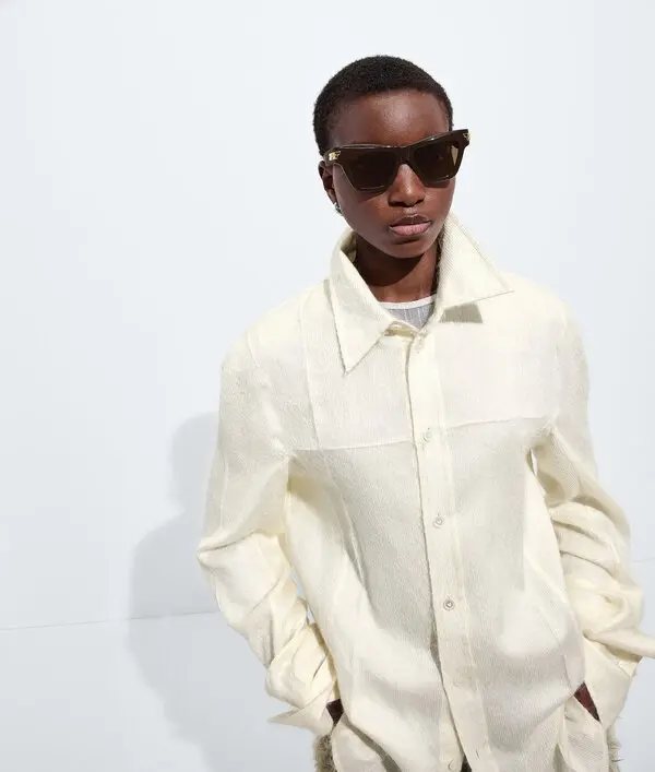 Bottega Veneta Mitre Cat Eye Sunglasses