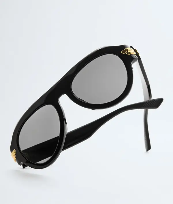 Bottega Veneta Mitre Aviator Sunglasses