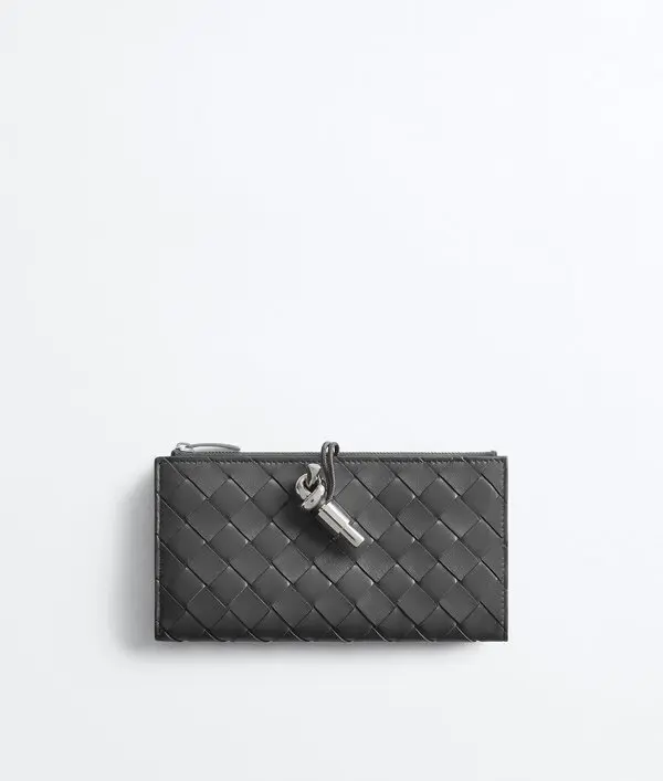 Bottega Veneta Andiamo Long Wallet - Obsidian Gray