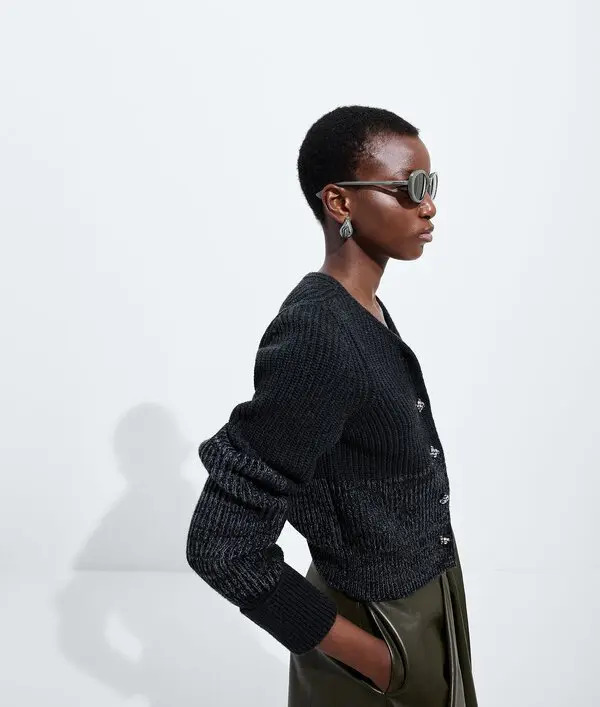Bottega Veneta Classic Oval Sunglasses - Gray/gray