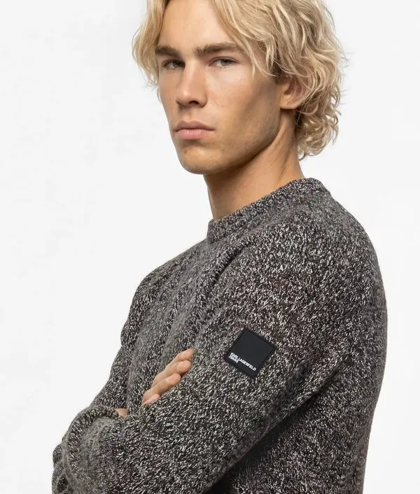 KL JEANS Wool-blend Mélange Sweater