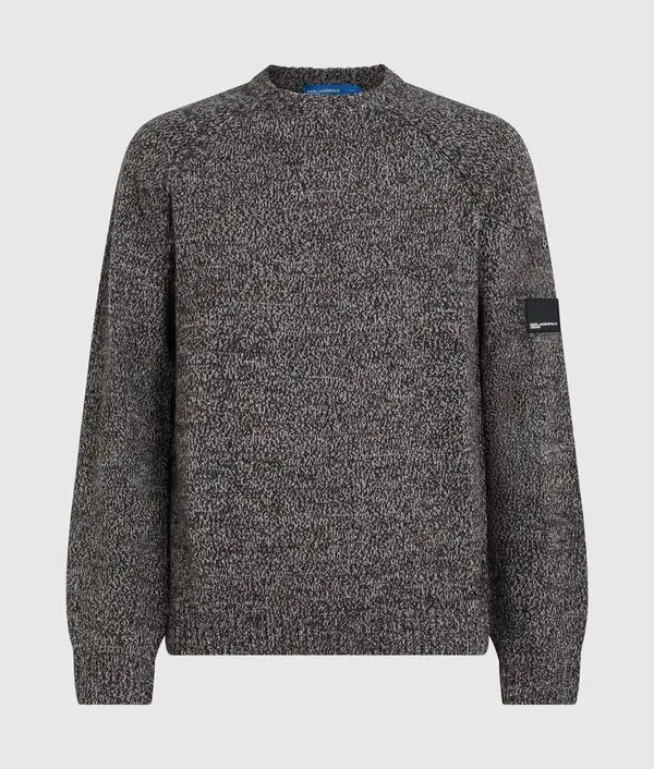 KL JEANS Wool-blend Mélange Sweater