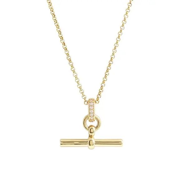 HYE JANE JEWELRY Juliette T-bar Necklace - Gold