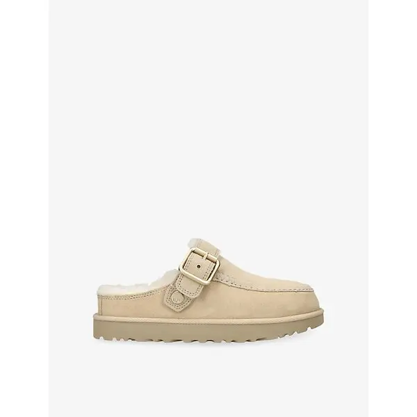 UGG Goldenstar Evelina Suede Mules - Beige