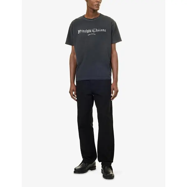 DUKE + DEXTER Mc Chess Washed Graphic-print Cotton T-shirt