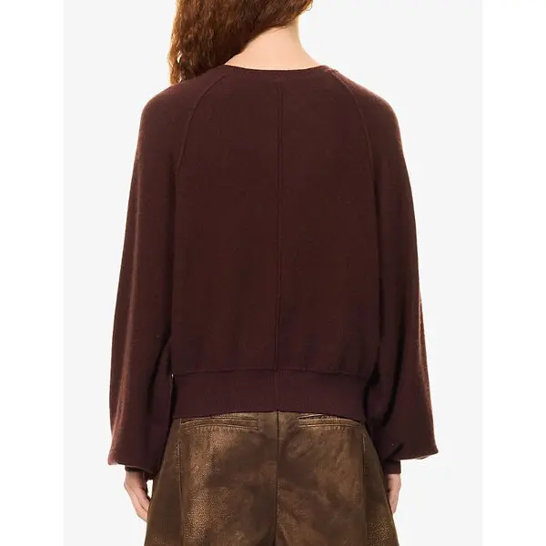 Free People Porta Henley-collar Cashmere Jumper