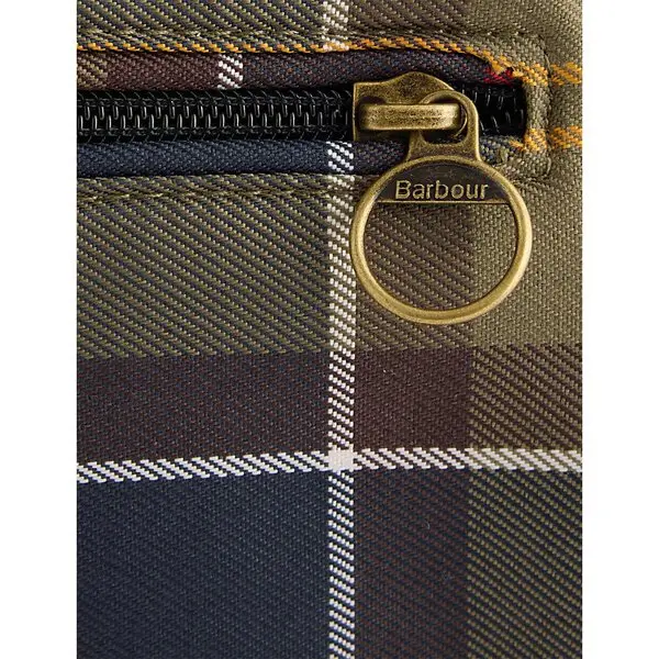 Barbour Tartan-print Canvas Washbag