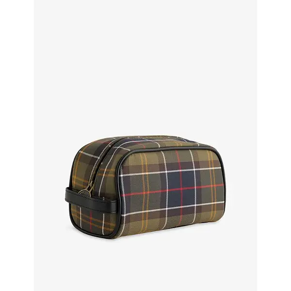 Barbour Tartan-print Canvas Washbag