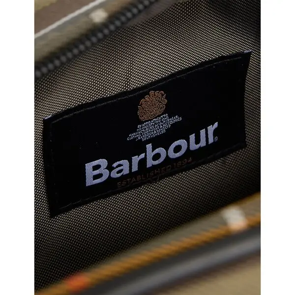 Barbour Tartan-print Canvas Washbag