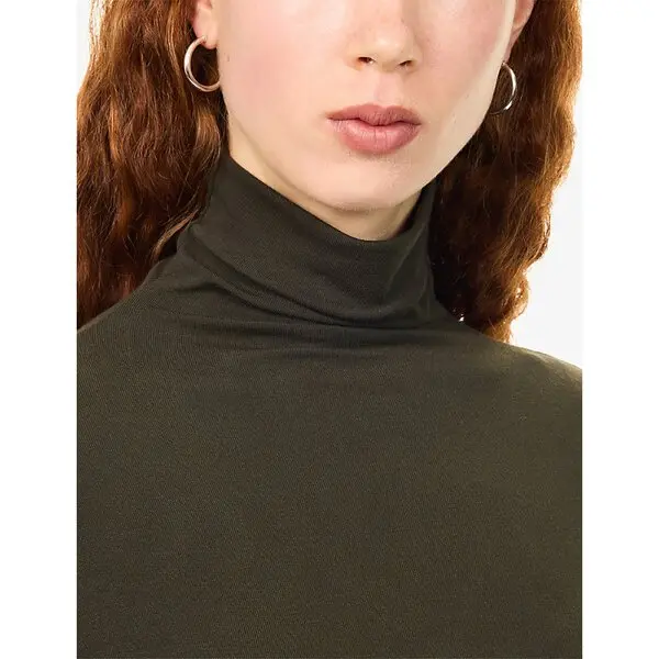 Vince Essential Turtle-neck Modal-jersey Top
