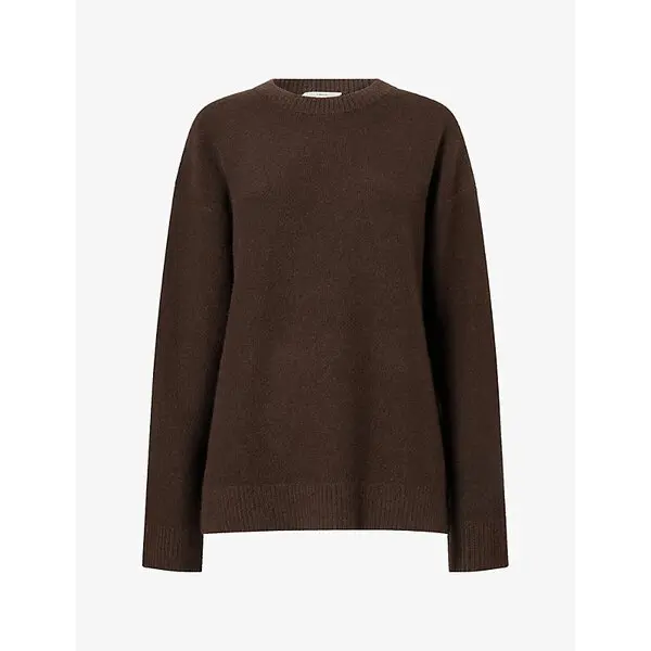 Vince Round-neck Relaxed-fit Cashmere Jumper - Pinewood