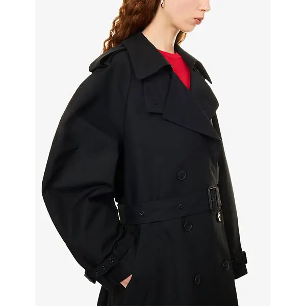 ANINE BING Pascale Cotton Maxi Trench Coat