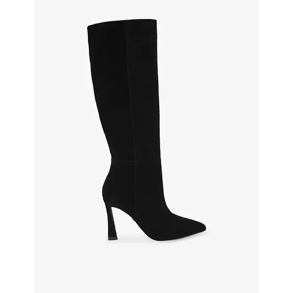 Kurt Geiger Annabel Suede Heeled Knee-high Boots