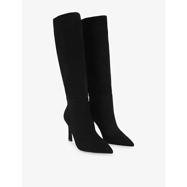 Kurt Geiger Annabel Suede Heeled Knee-high Boots