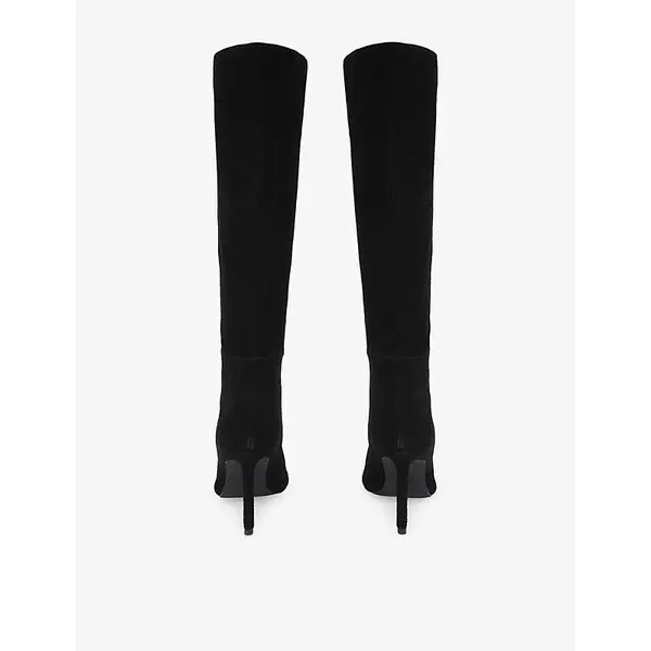 Kurt Geiger Annabel Suede Heeled Knee-high Boots