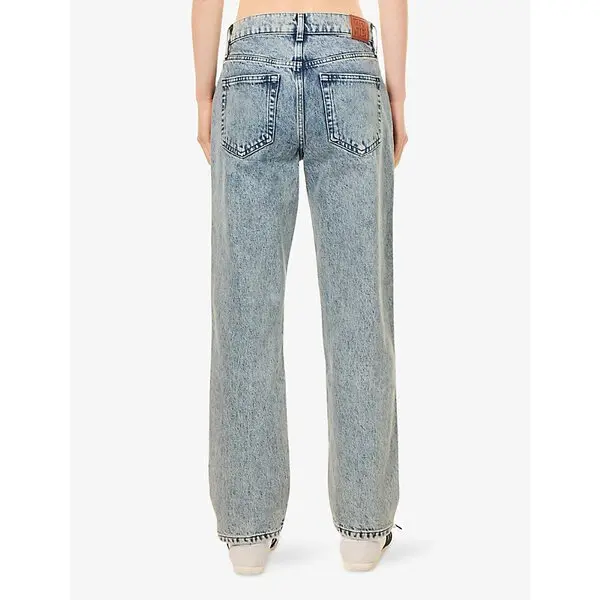 ANINE BING Kate High-rise Straight-leg Denim Jeans
